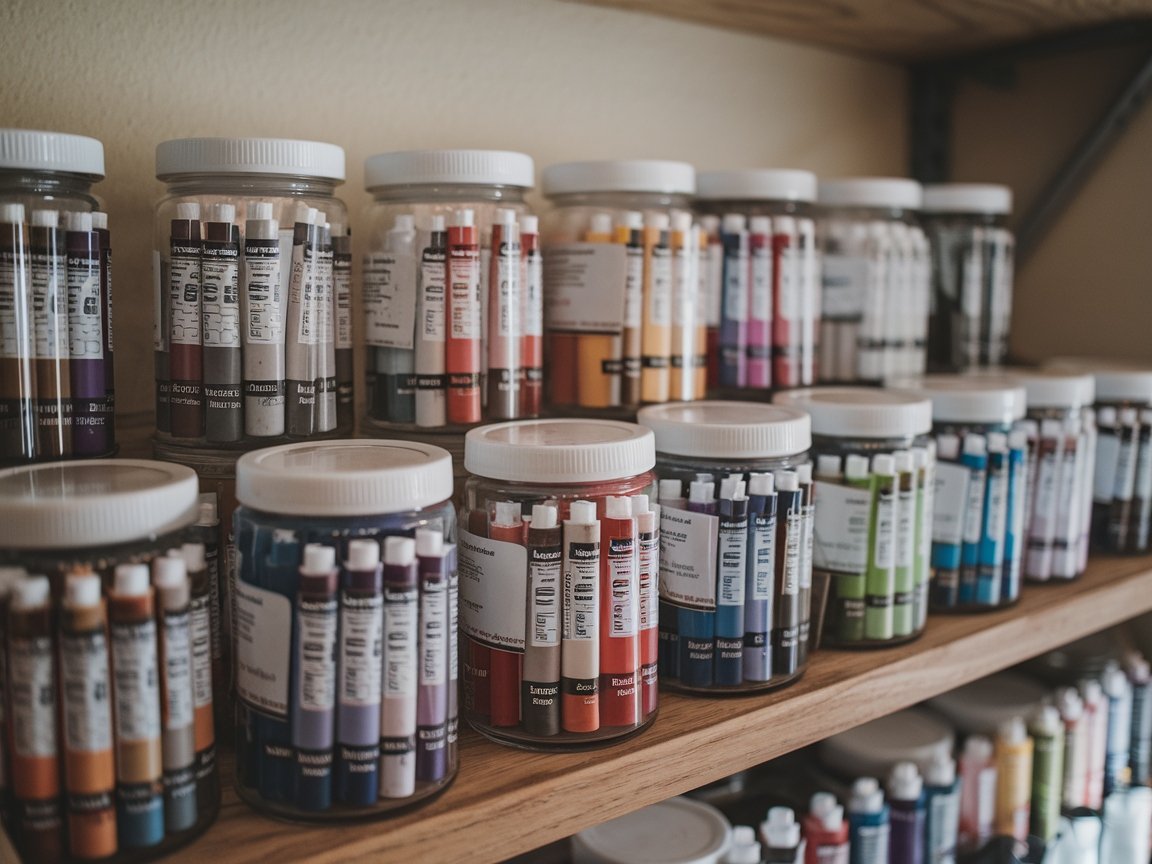 8 Acrylic Paint Tube Storage Ideas to Organize Your Art Room - Billy ...